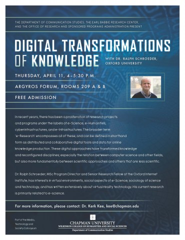 Digital Transformations of Knowledge with Dr. Ralph Schroeder - The ...