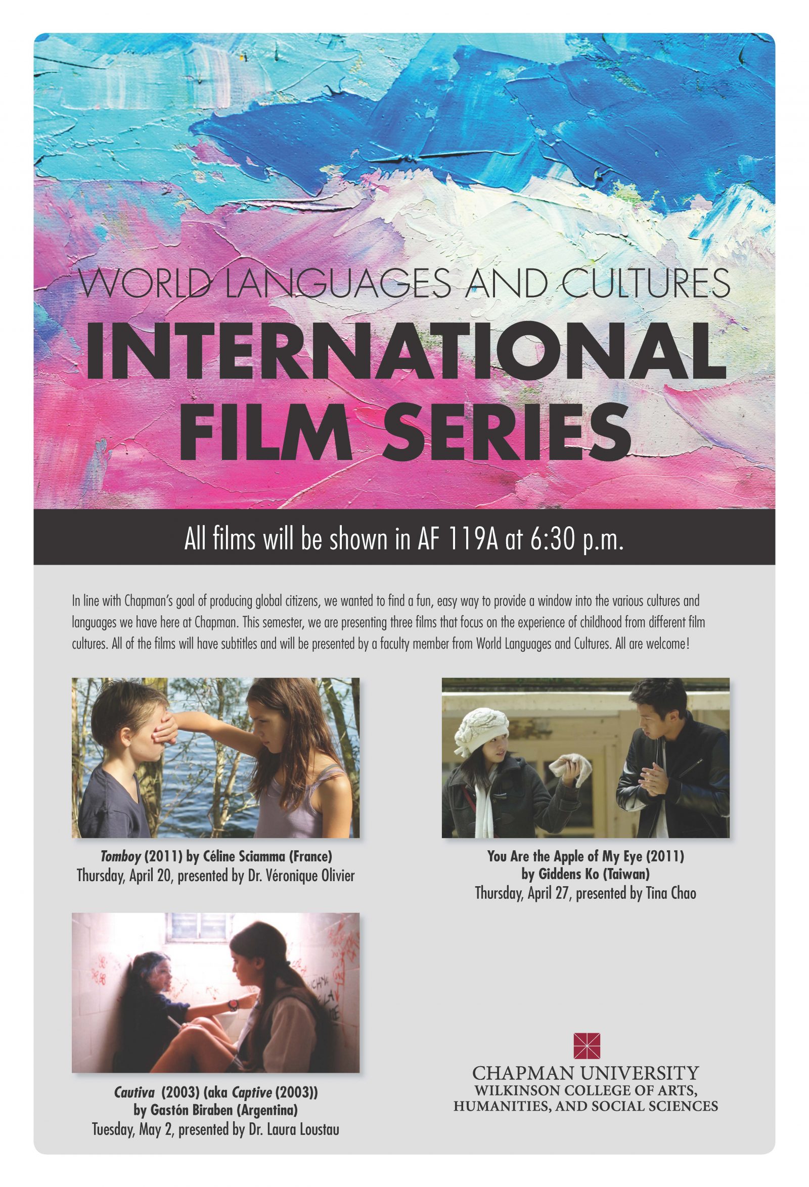 World Languages and Cultures - International Film Series - The Voice of ...