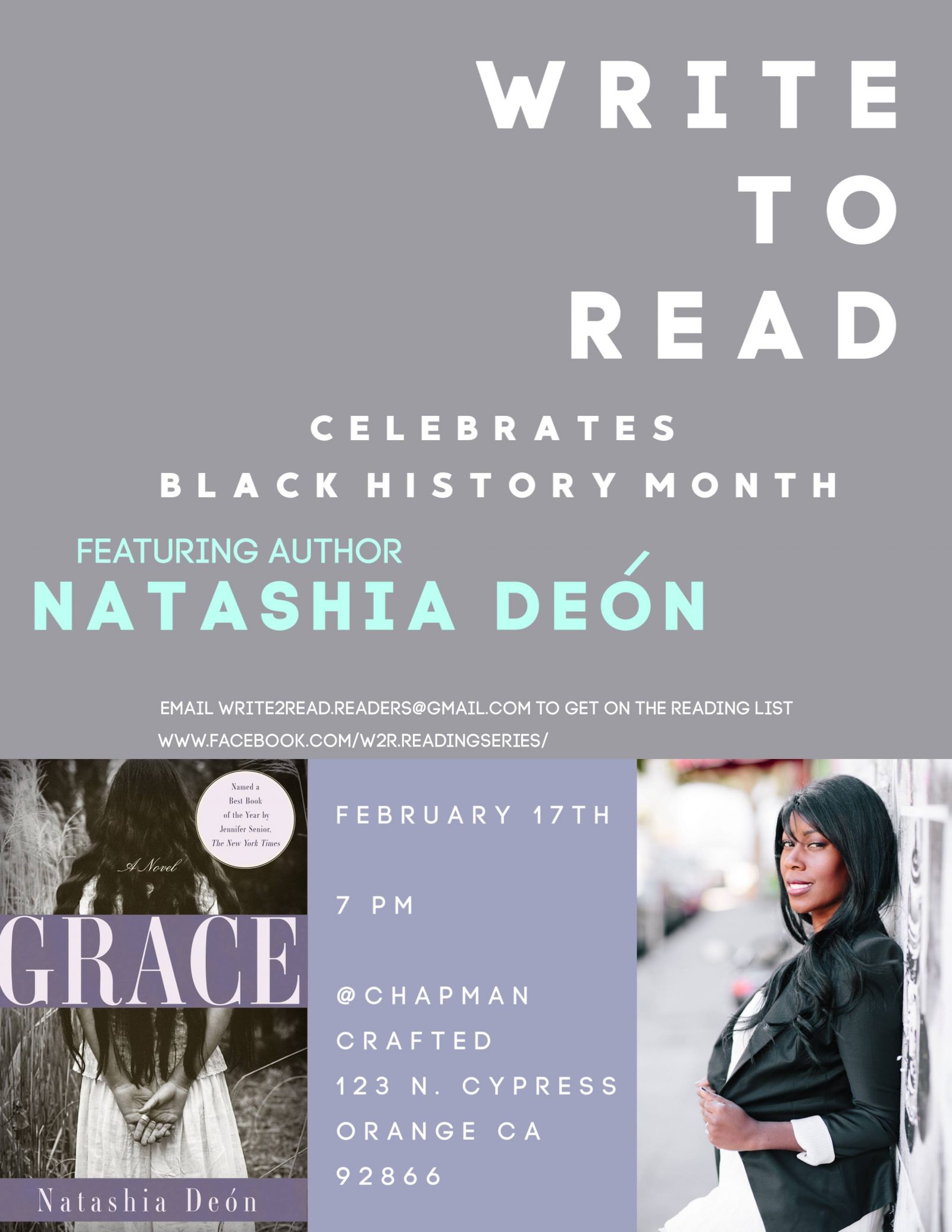 Write to Read - Connecting Members of the Local Literary Community ...