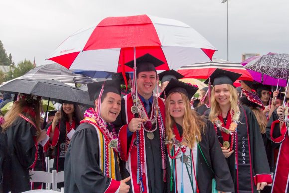 Show Up Even When It Rains - Schmid College Commencement student ...