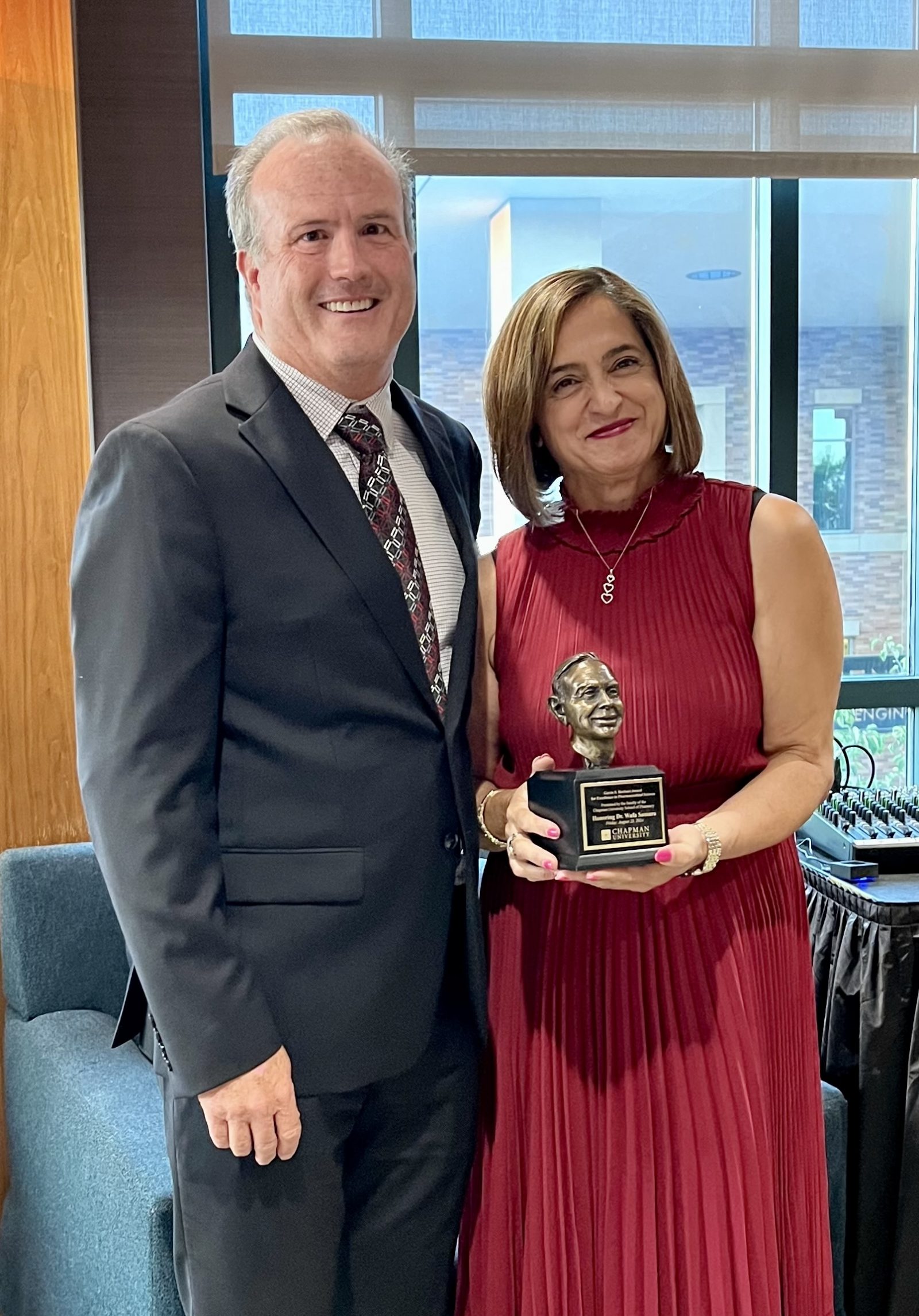 Chapman Honors Dr. Wafa Samara with Gavin Herbert Award - School of ...