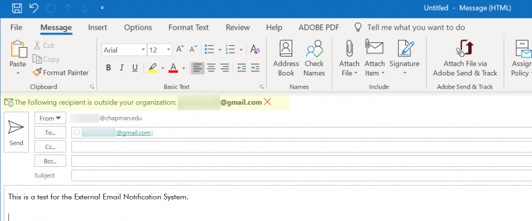 External Email Notification System - New tool to help identify outside ...