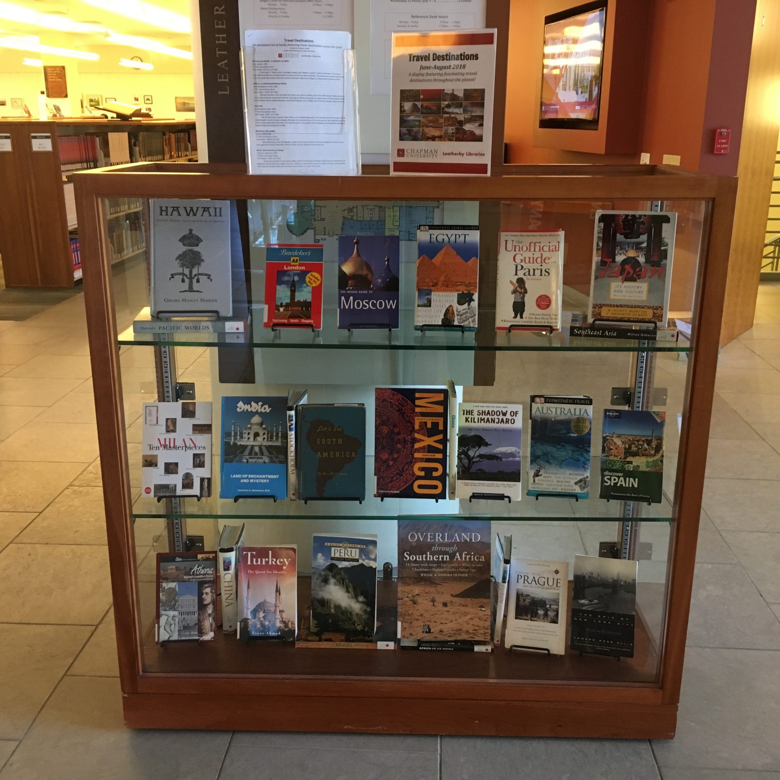 Student-Curated Display: Travel Destinations - A Summer 2018 Display ...