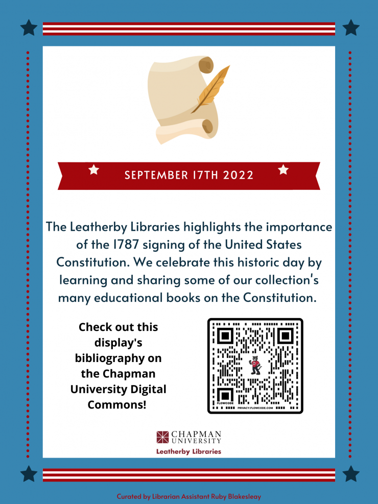 Constitution Day at the Leatherby Libraries - Honoring our Constitution ...