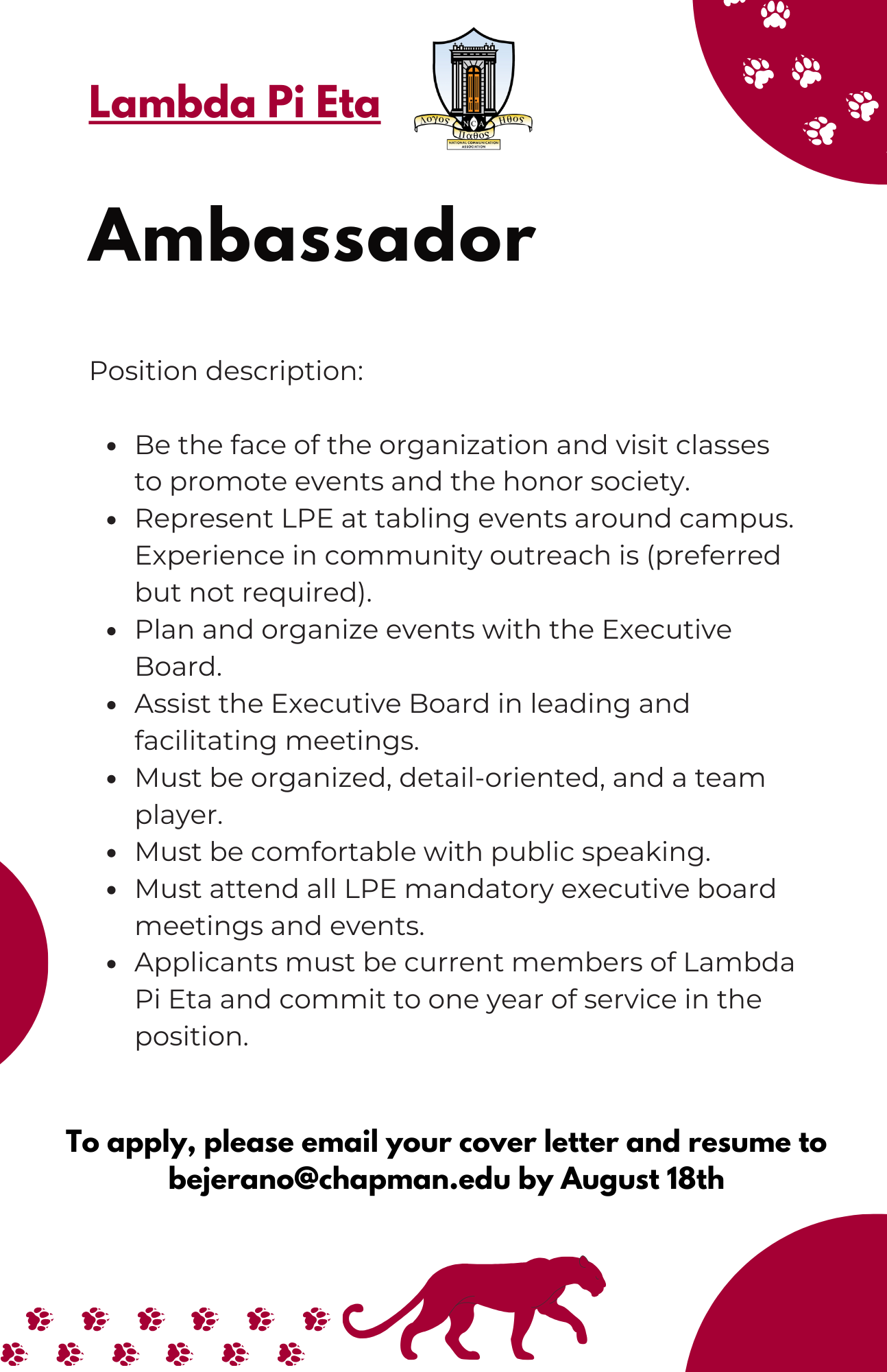 What’s Lambda Pi Eta? - Student Organization Spotlight - School of Communication