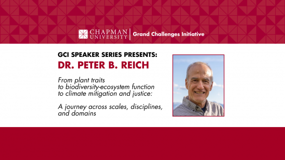 GCI Speaker Series Welcomes Dr. Peter B. Reich - Grand Challenges ...